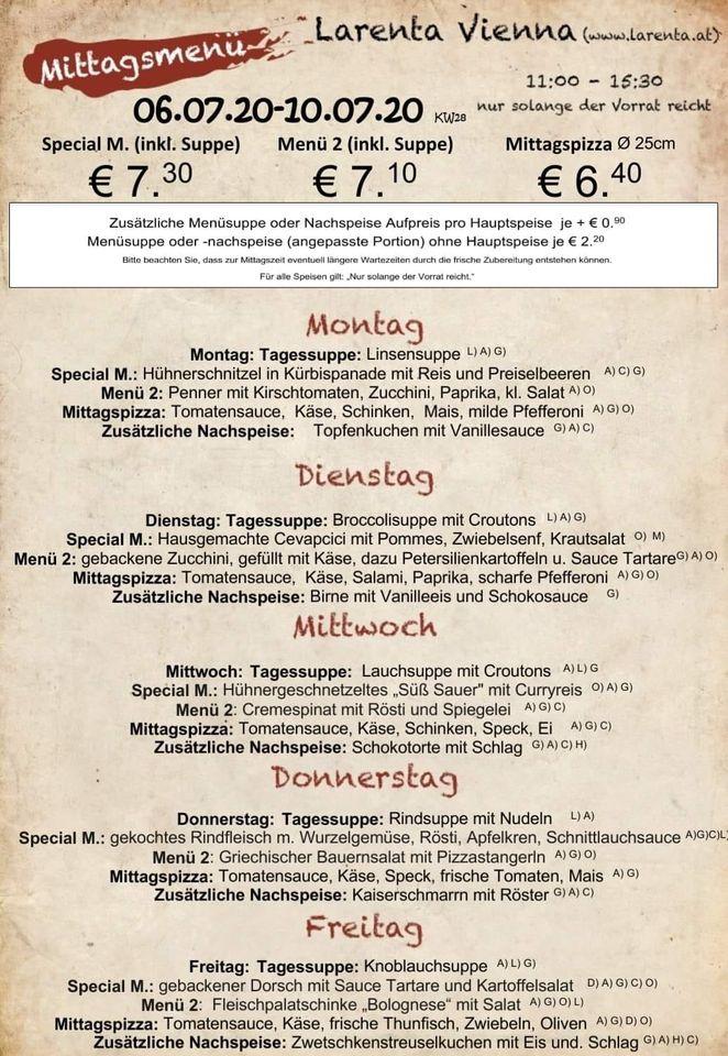 Menu at Entertainment Center Ost - ECO, Vienna