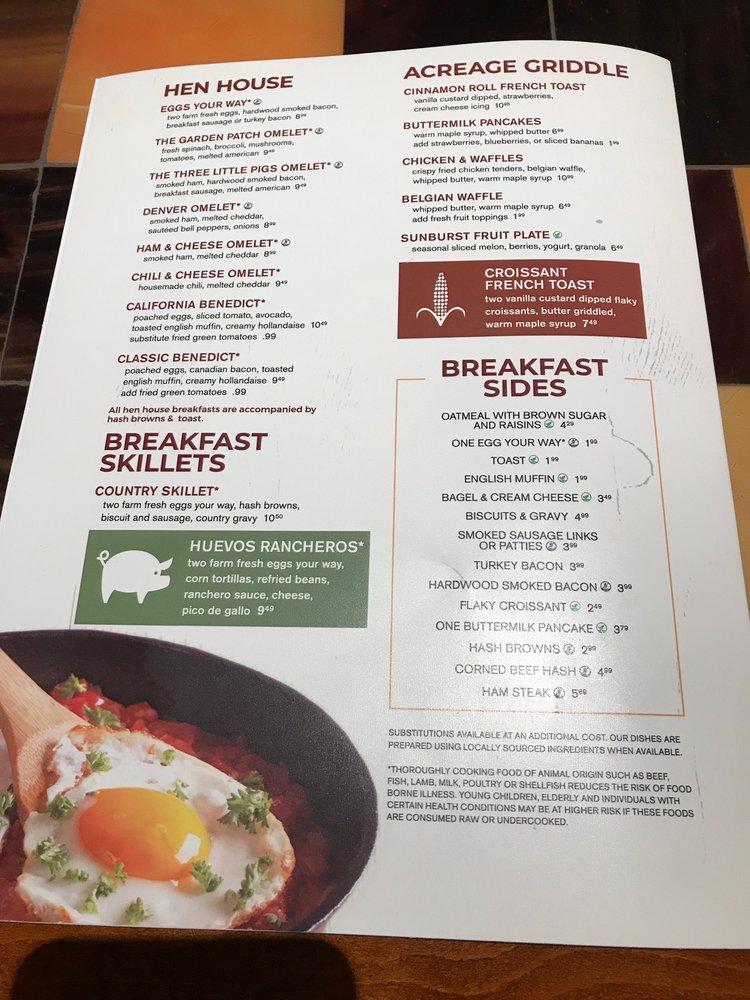 Menu at Farm cafe, North Las Vegas, N Aliante Pkwy