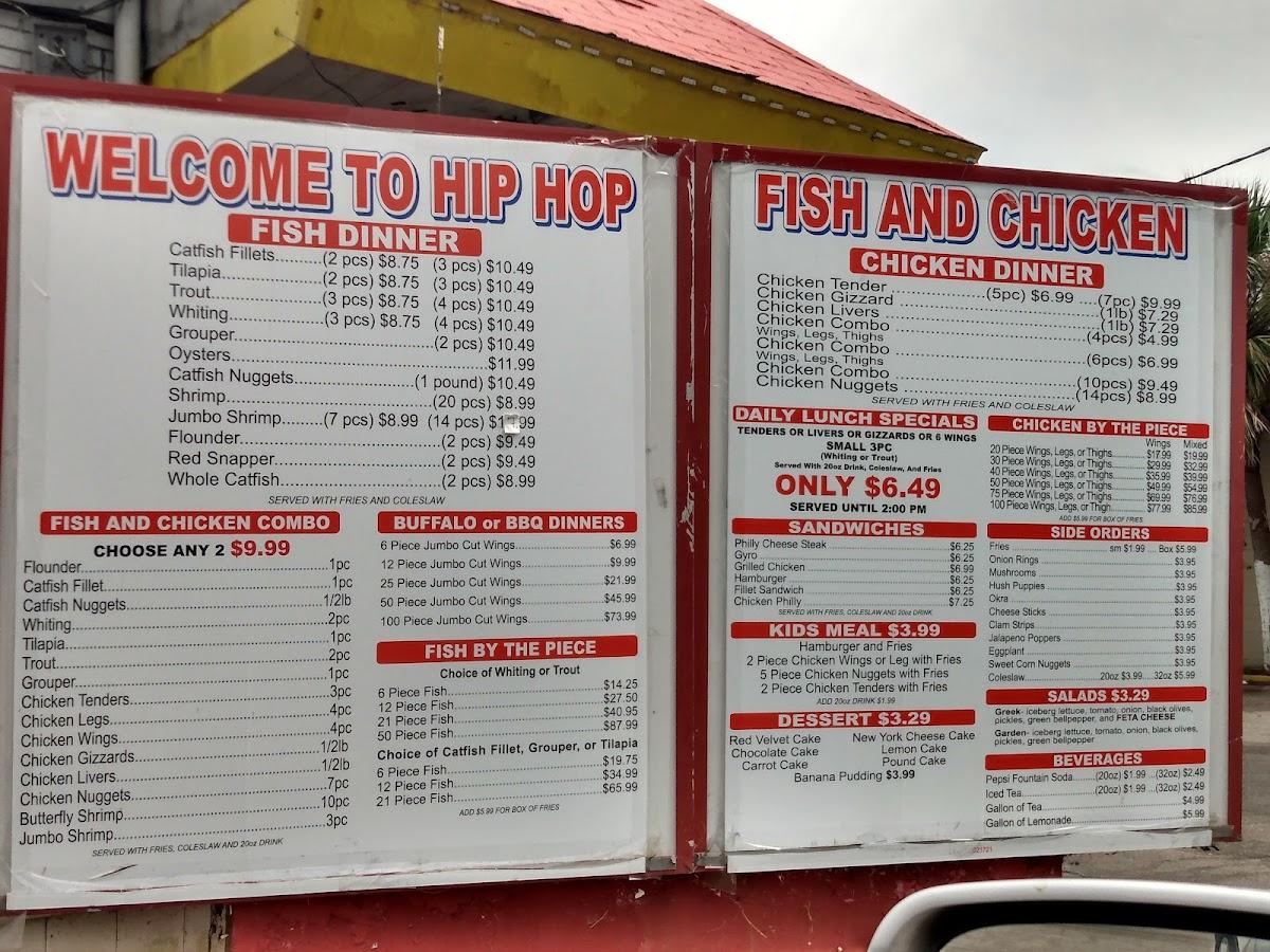 Menu at Mr Snappers Fish Chicken and Shrimp Dunn Ave restaurant ...