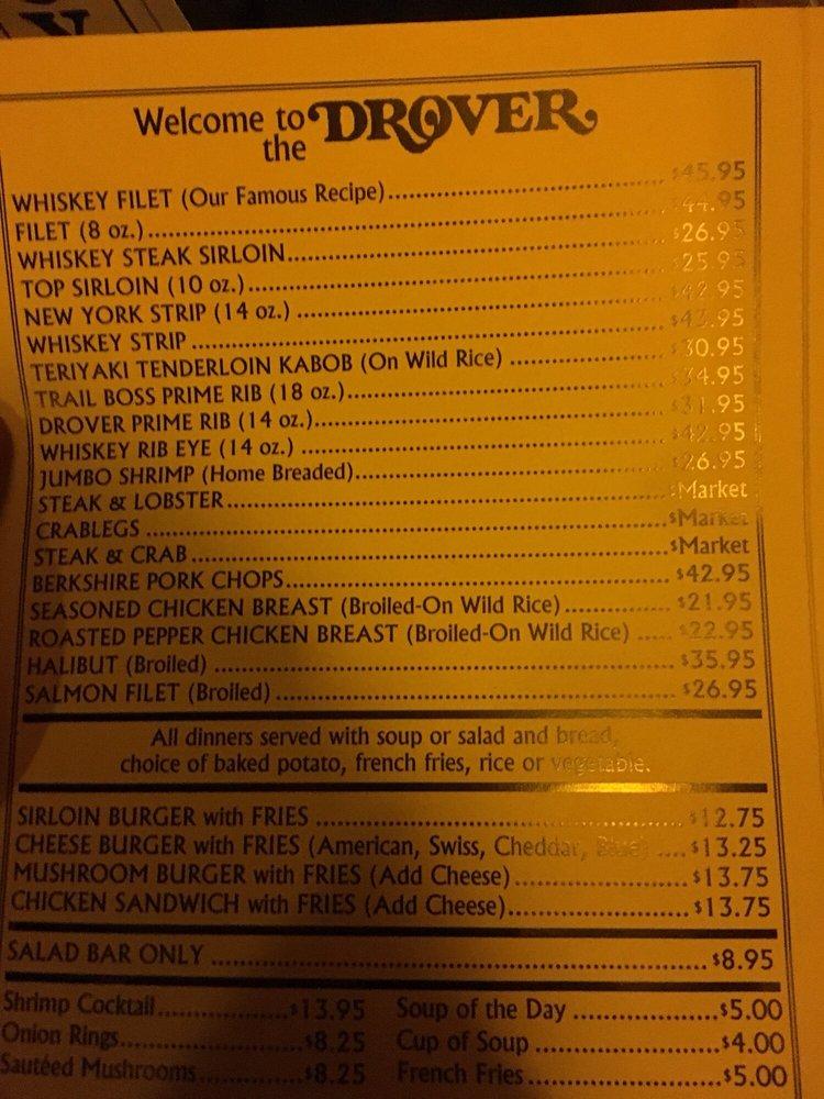 Menu at The Drover pub & bar, Omaha, S 73rd St