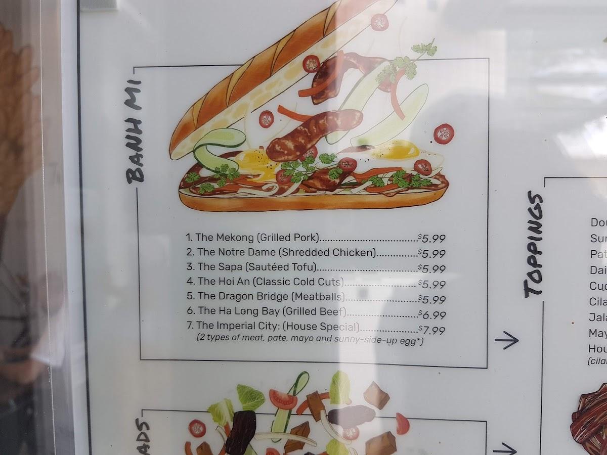 Menu at Toast Mi Tacoma restaurant, Tacoma
