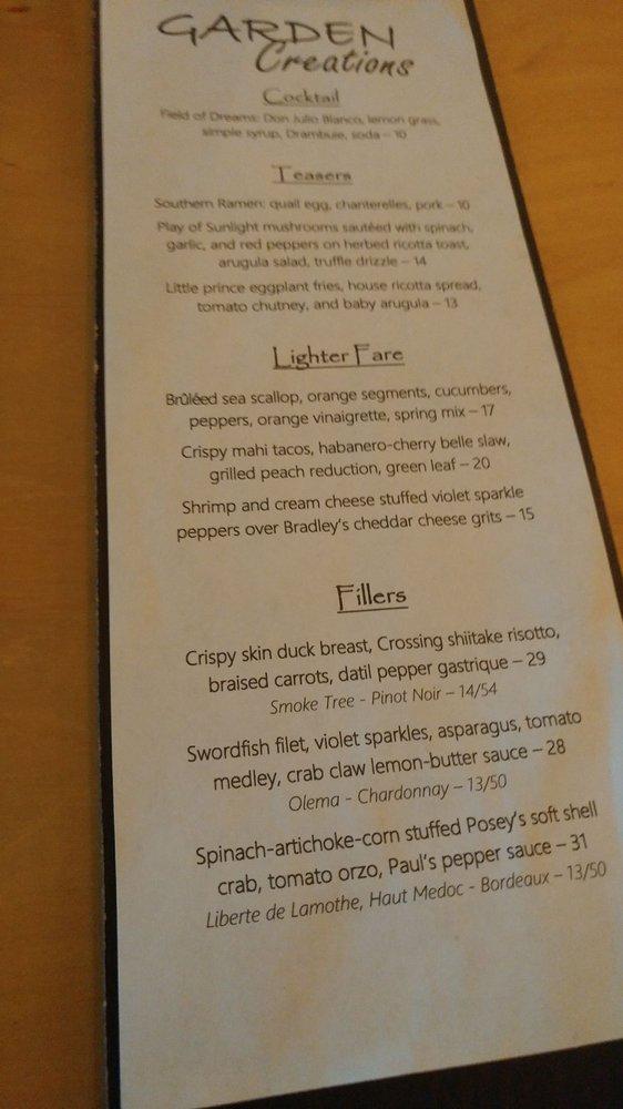 Menu at Backwoods Crossing pub & bar, Tallahassee