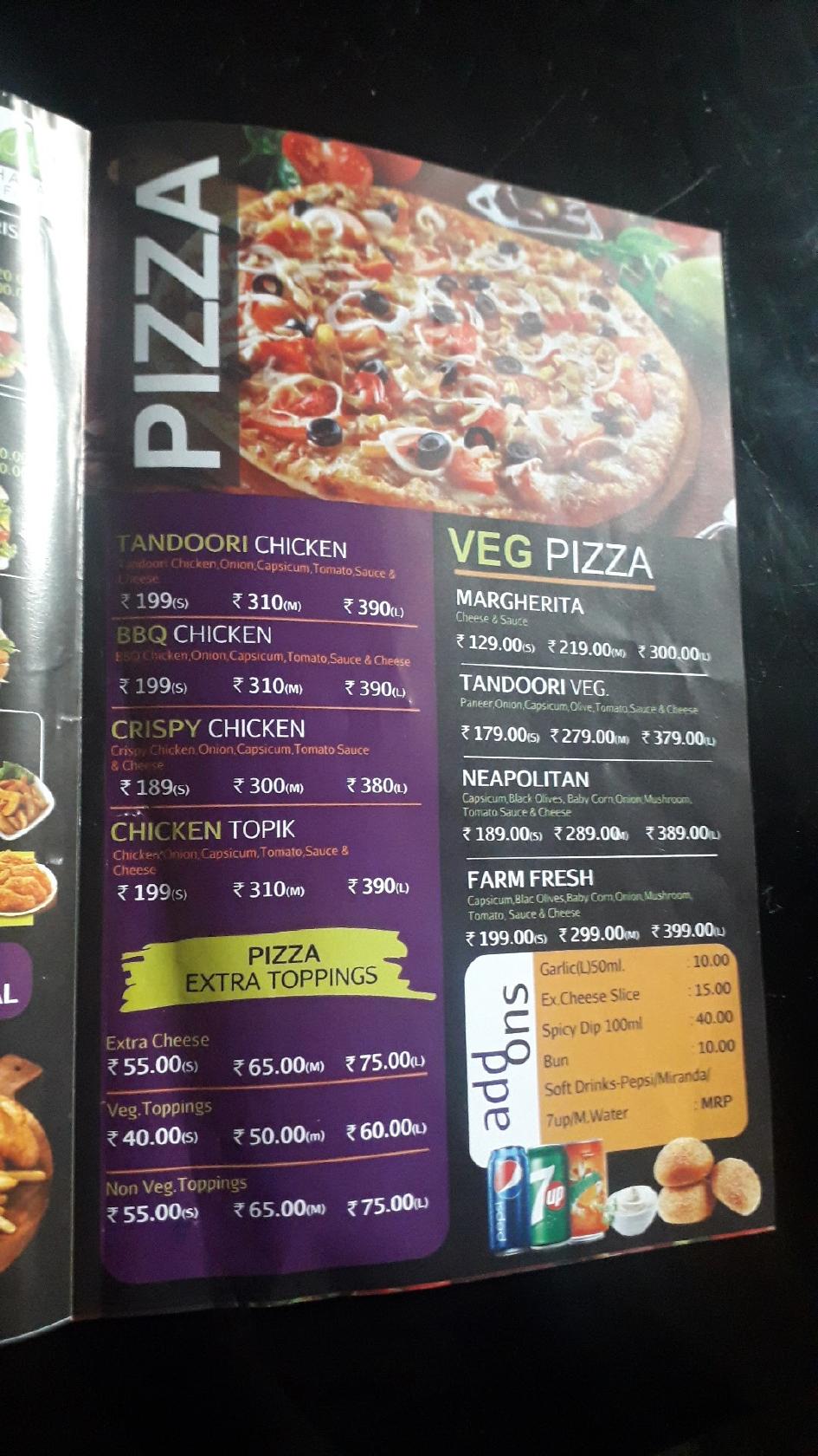 Menu at FRC Foods, Kallambalam