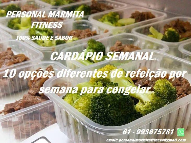 Menu at Personal Marmita Fitness restaurant, Guará