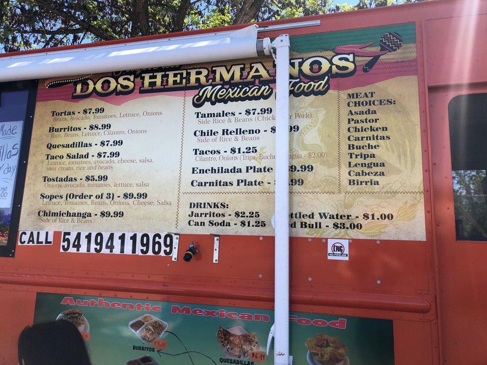 Menu at Taqueria Dos Hermanos, Talent