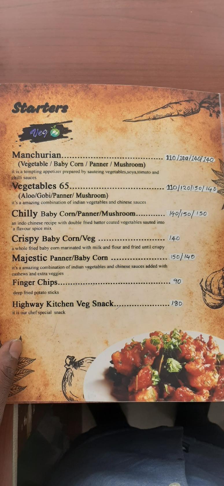 Menu at The Highway kitchen, Kasimkota
