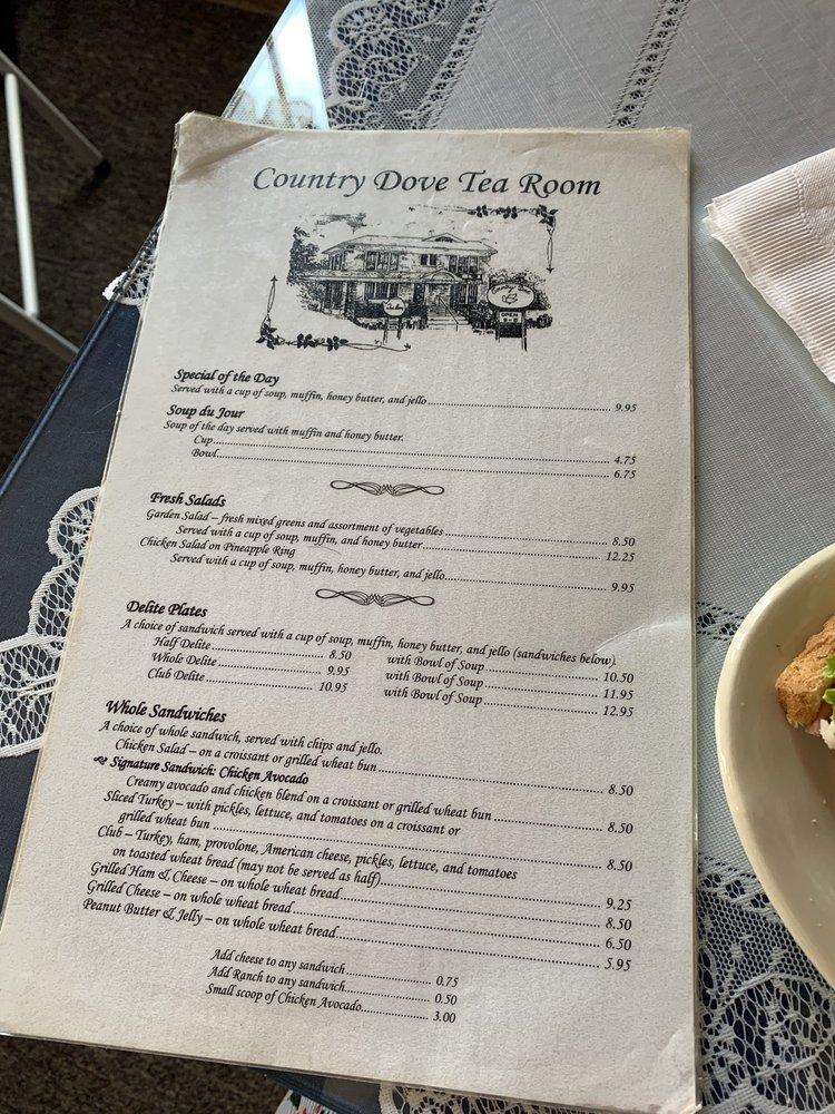 Menu at Country Dove food and gifts restaurant, Elk City
