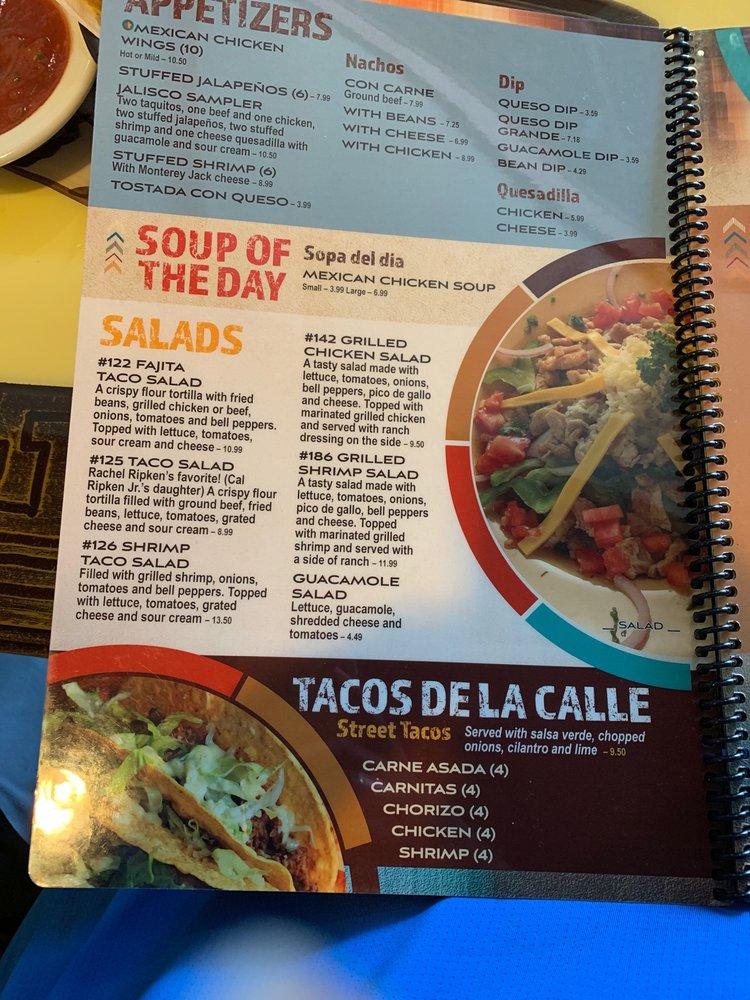 Menu at LA TOLTECA MEXICAN RESTAURANT., Crofton