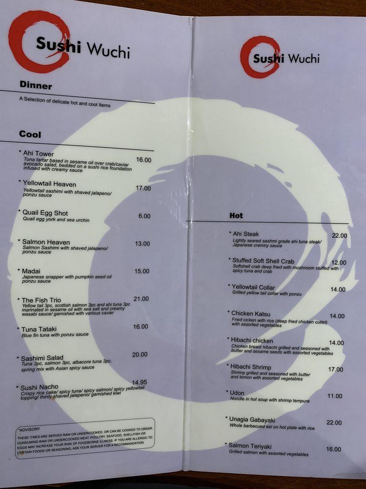 Menu at The Spot sushi bar (former Sushi Uchi), Alpharetta, Holcomb ...