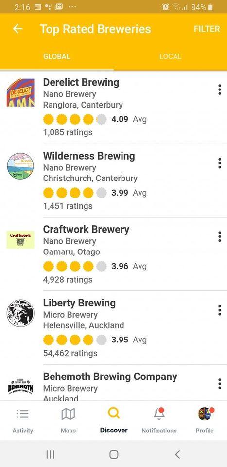 Menu at The Good Drop craft beer bar & fillery, Rangiora