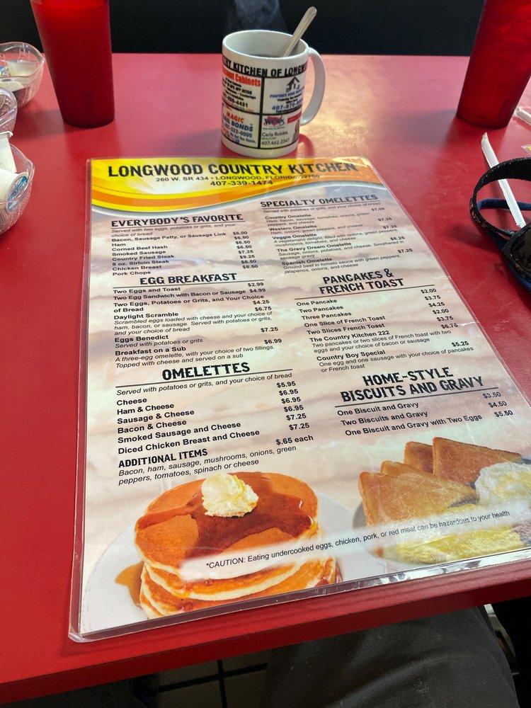 Menu at Country Kitchen restaurant, Longwood, 260 W State Rd 434