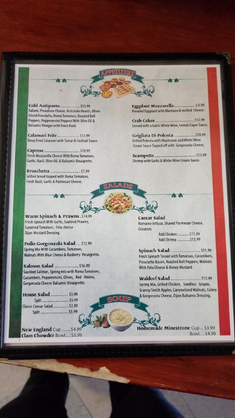 Menu at Pastas Pronto pub & bar, Modesto, Coffee Rd