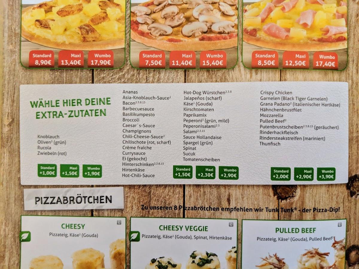 Speisekarte von Pizza Max Hamburg Sasel, Hamburg