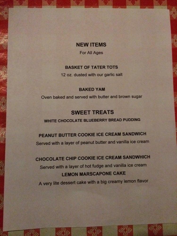 Menu at Pinnacle Peak Steakhouse, San Dimas