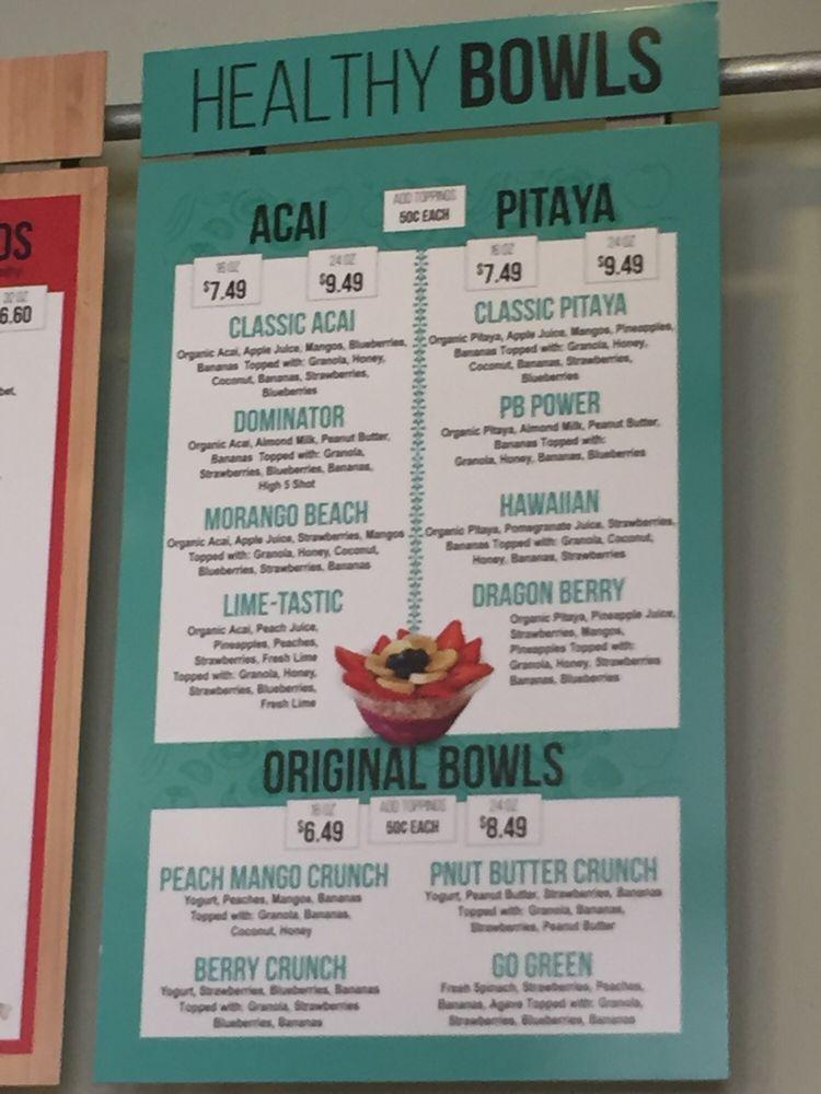 Menu at Roxberry Original Frozen Yogurt & Smoothies pub & bar, Salt ...