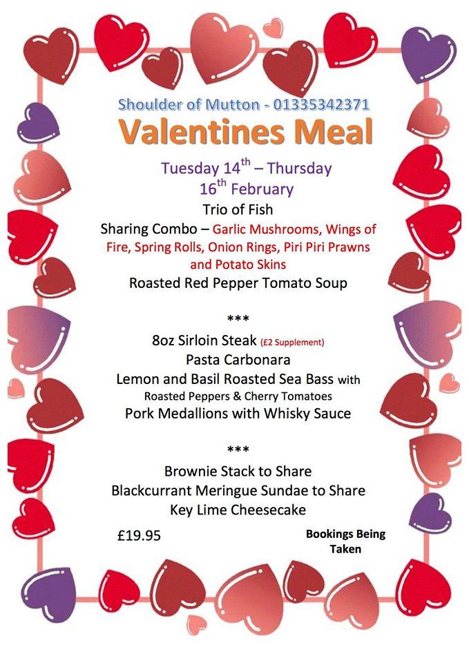 Carta del pub y bar The Shoulder Of Mutton, Ashbourne, Moor Ln