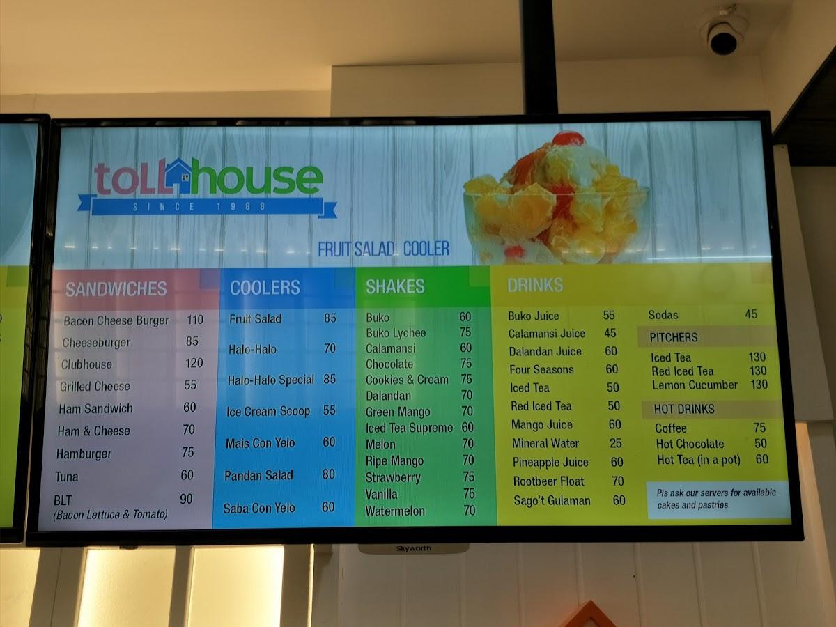 Menu at Toll House - SM City Clark restaurant, Angeles