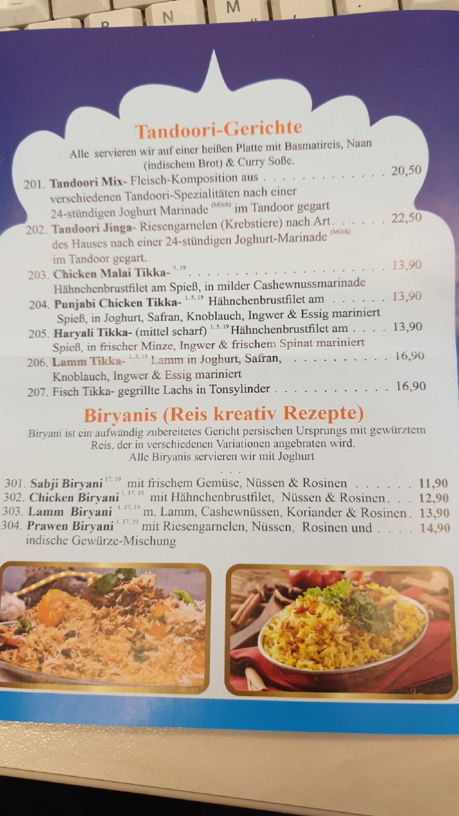 Speisekarte von Indisches Restaurant Jaipur Palace, Speyer