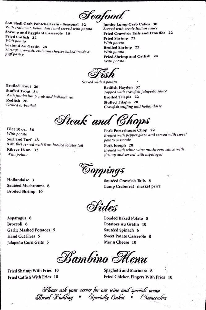 Menu at Ma Mama's Kitchen pub & bar, New Roads