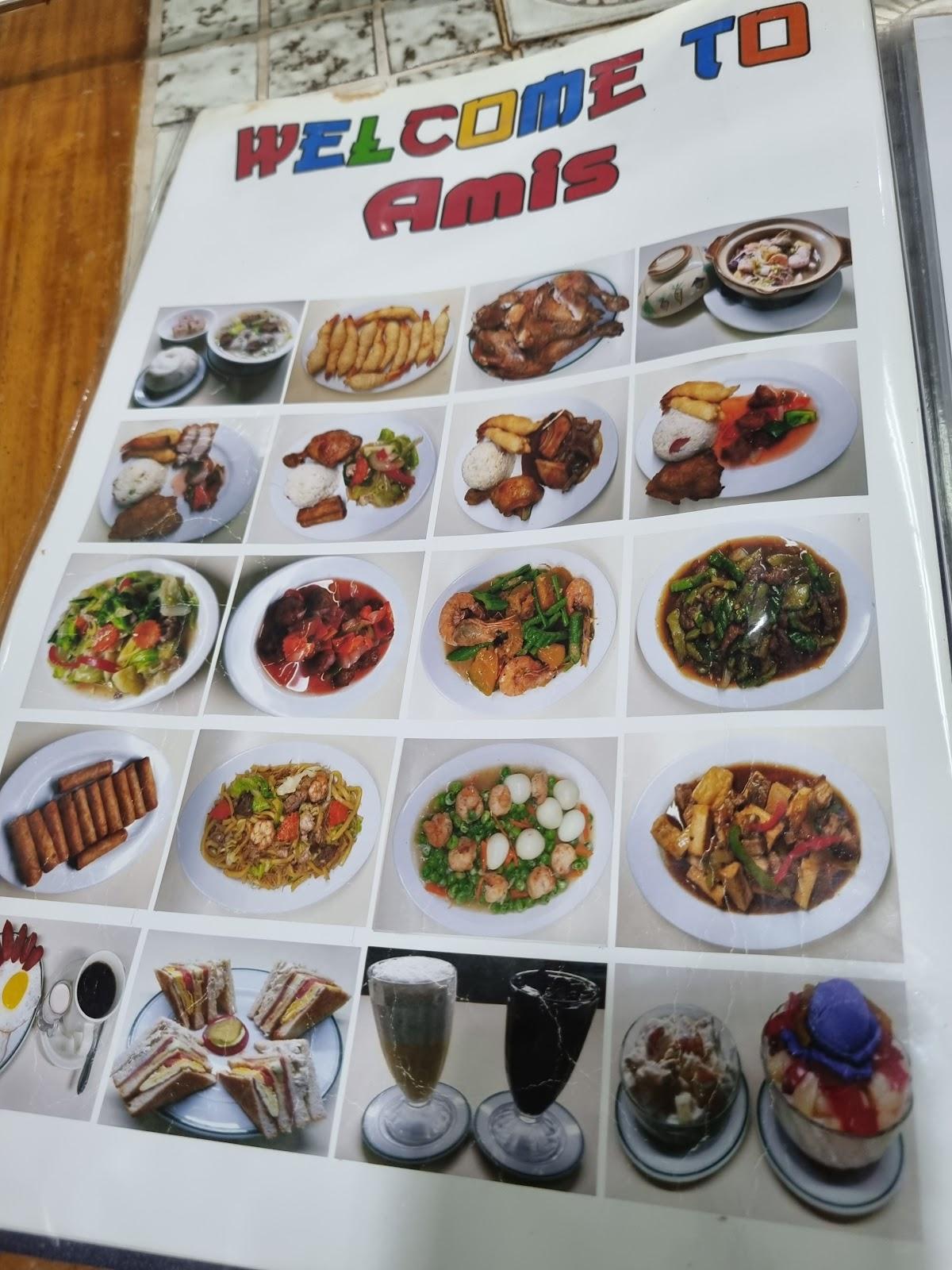 Menu at Amis Restaurant, Manila