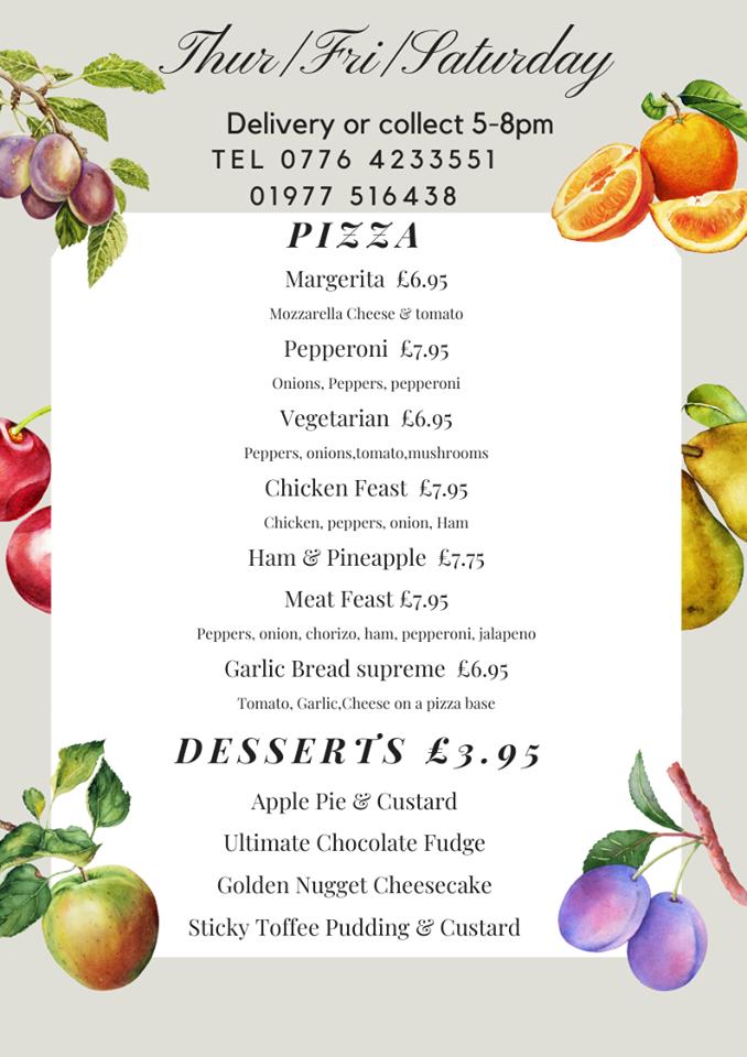 Menu at VICTORIA HOTEL pub & bar, Castleford, 63 Main St