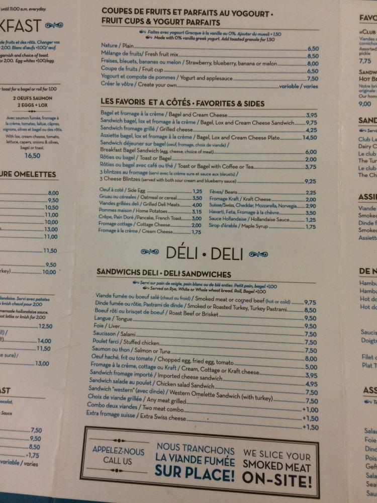 Menu at Basha (Snowdon) restaurant, Montréal