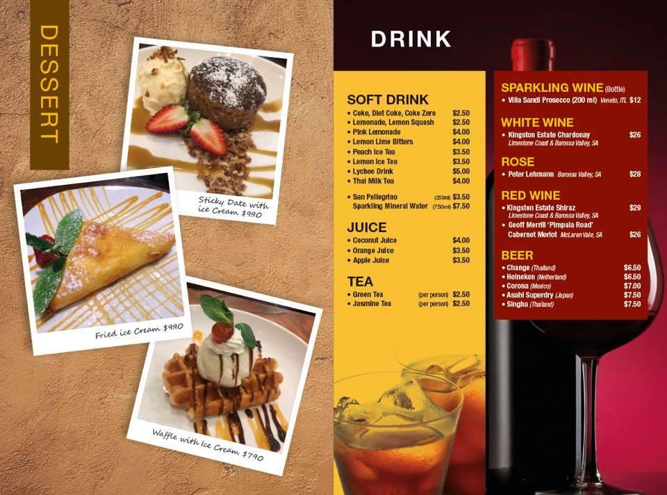 Menu at Thai Addict Restaurant, Kingsgrove