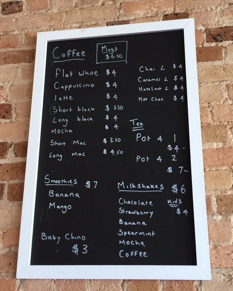 Menu at Kate's Place restaurant, Albany