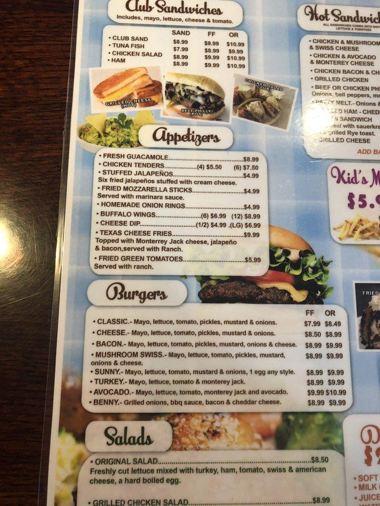 Menu at Waterfalls Cafe Magnolia, The Woodlands, FM2978 ste f