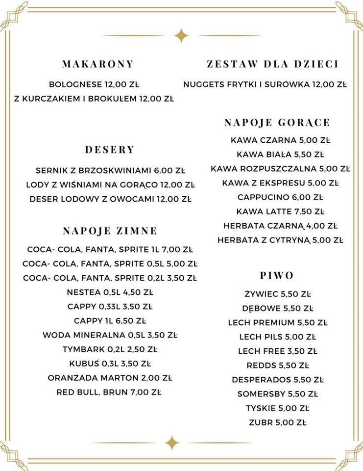 Menu at Restauracja Żółtek restaurant, Smigiel