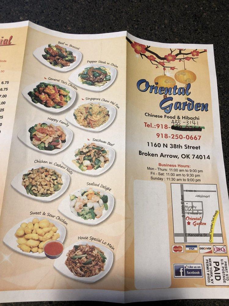 Menu at ORIENTAL GARDEN restaurant, Broken Arrow