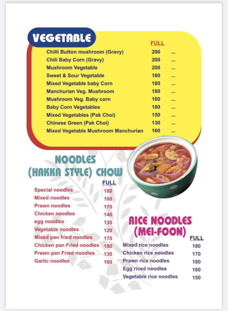 Menu at Shanghai House, Kolkata, 69, BB Chatterjee Rd