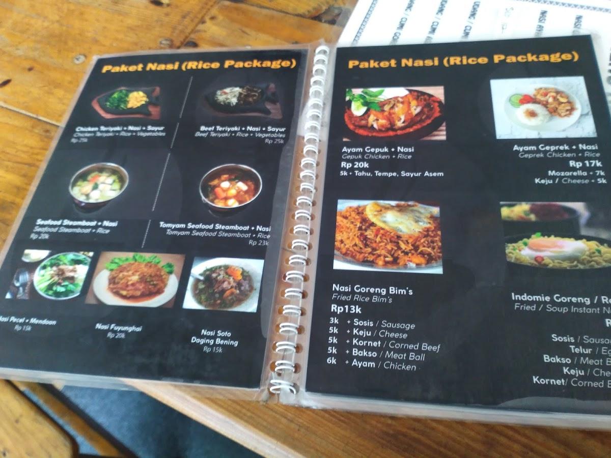 Menu at Bim's Coffee & Eatery cafe, Tangerang