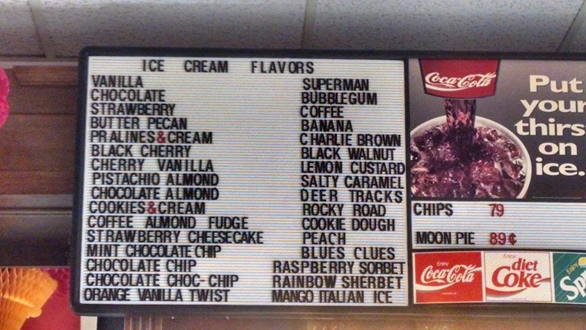 Menu at Pink Dipper, North Augusta