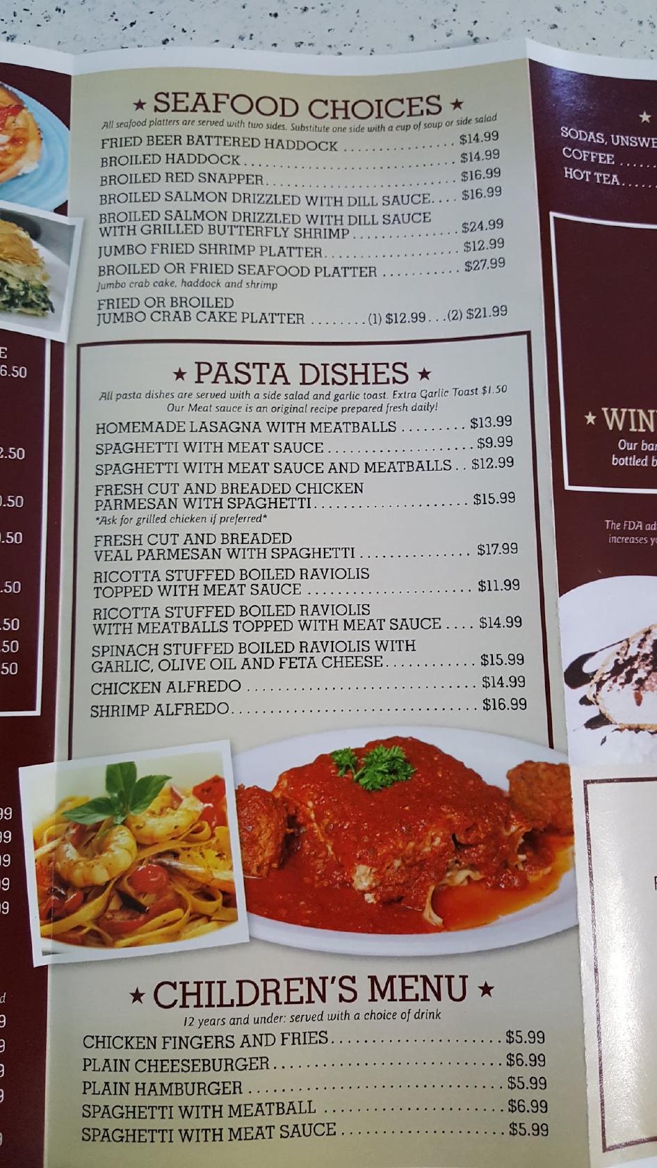 Menu at The Roadhouse Cafe Bar & Grill, Harrisburg