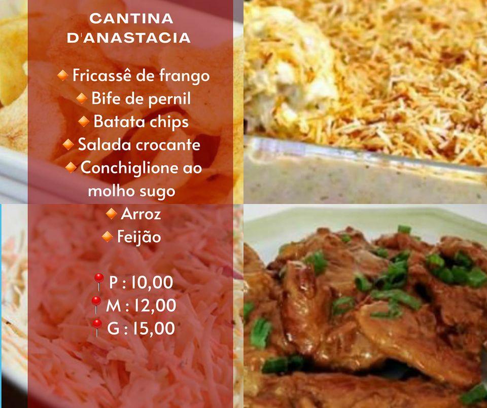 Menu at Cantina D Anastacia restaurant, Varginha