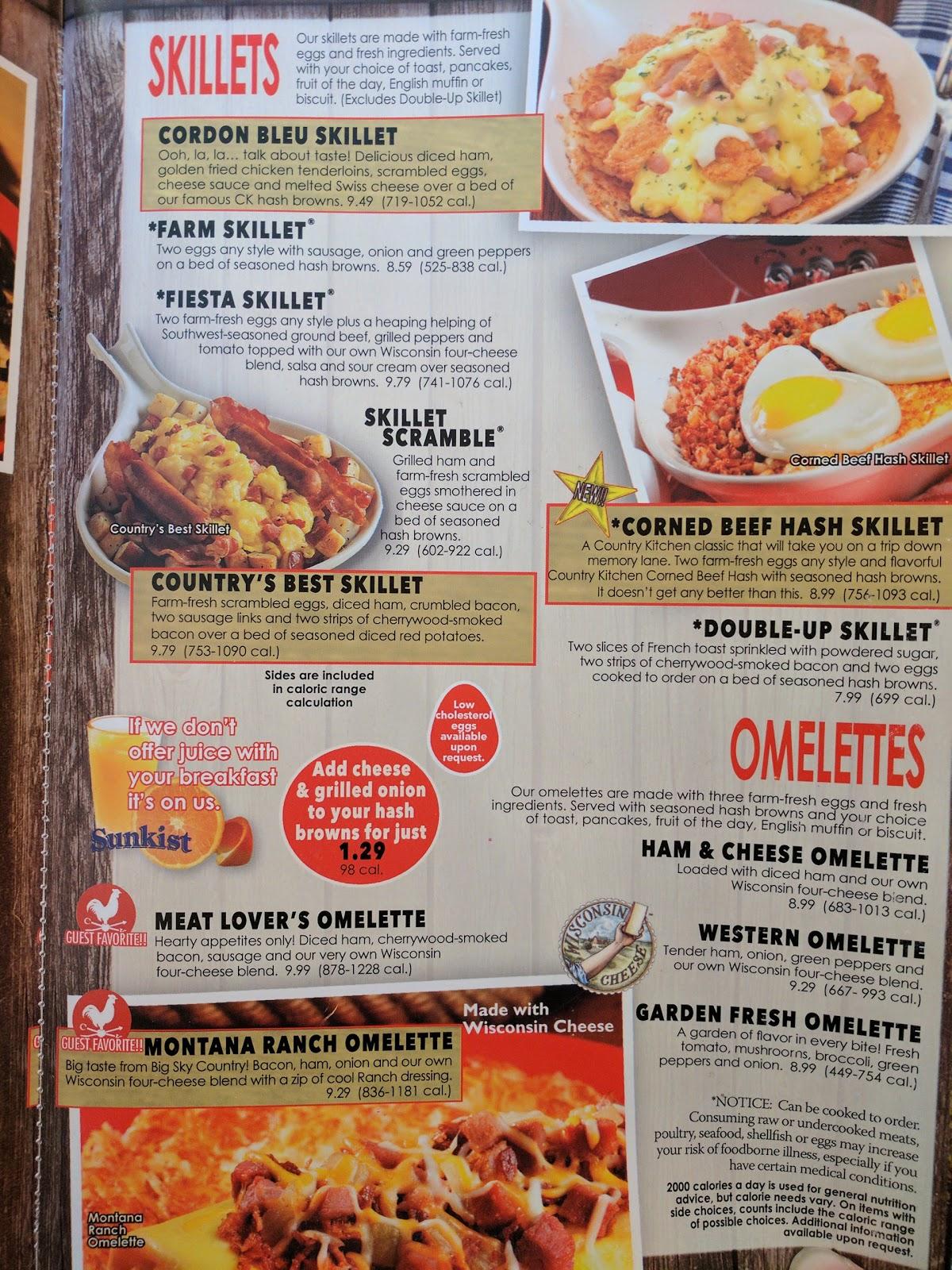 Menu at Café by Country Kitchen restaurant, Ottumwa