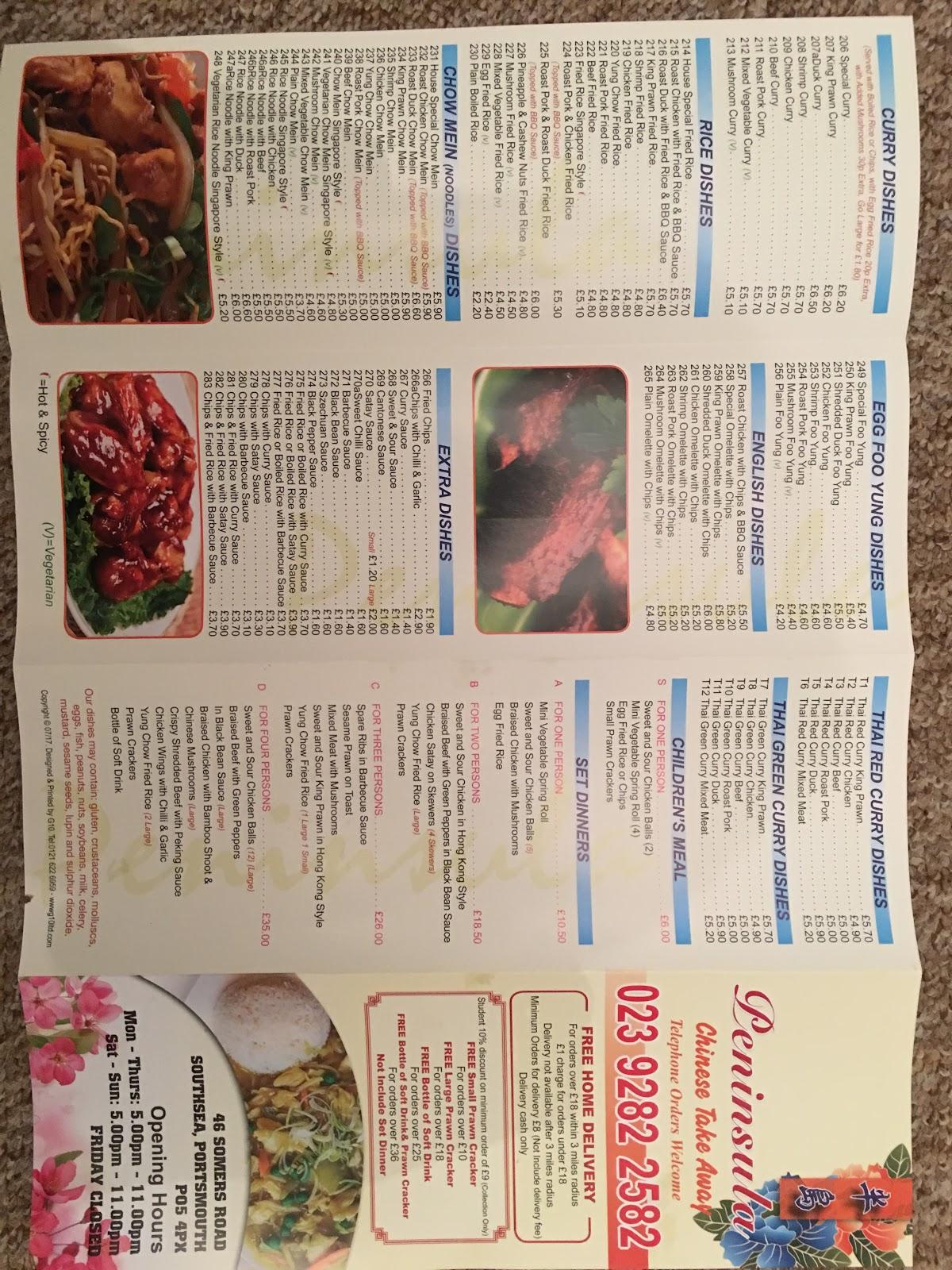 Peninsula Chinese Take Away in Portsmouth - Restaurant reviews