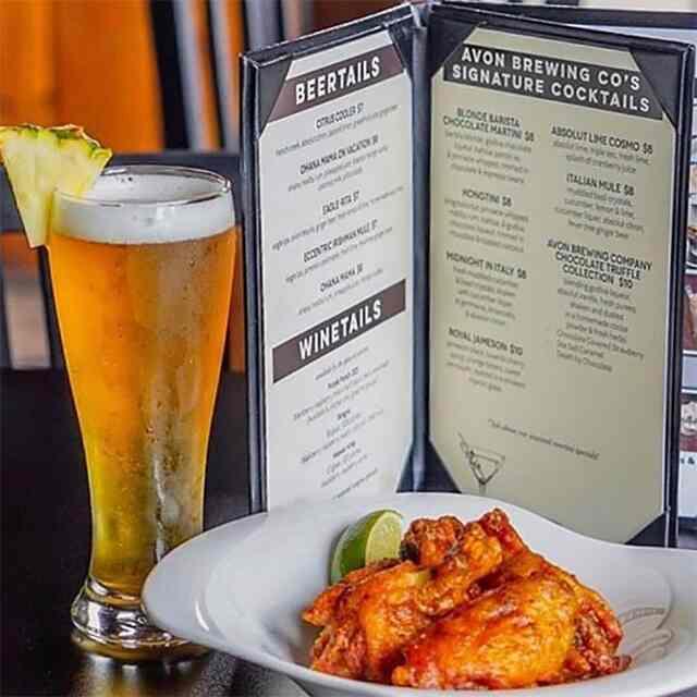 Menu at Avon Brewing Company pub & bar, Avon, Detroit Rd