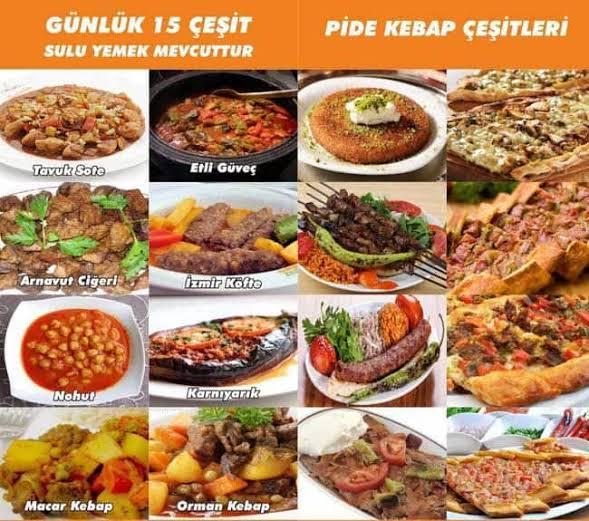 Menu at Kardeşler lokanta, Kayabaşı Mahallesi
