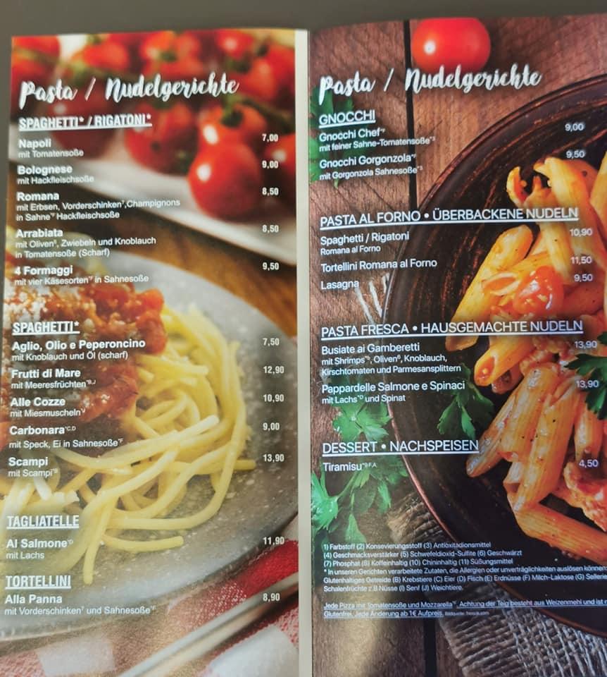 Menu at Ristorante&Pizzeria "Miramare" Da Rossella e Salvatore, Friedberg
