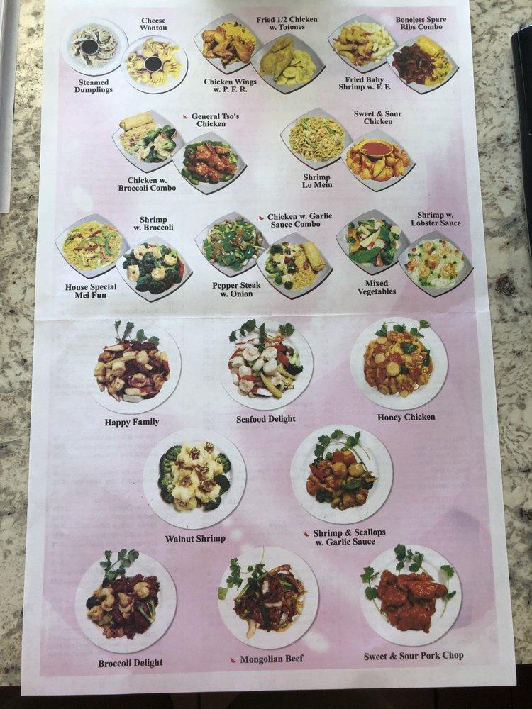 Menu at Wong's Chinese Restaurant, Reading