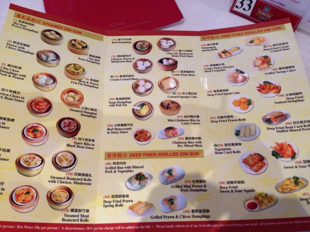 Menu at Wing Tai Restaurant, London, Unit 2