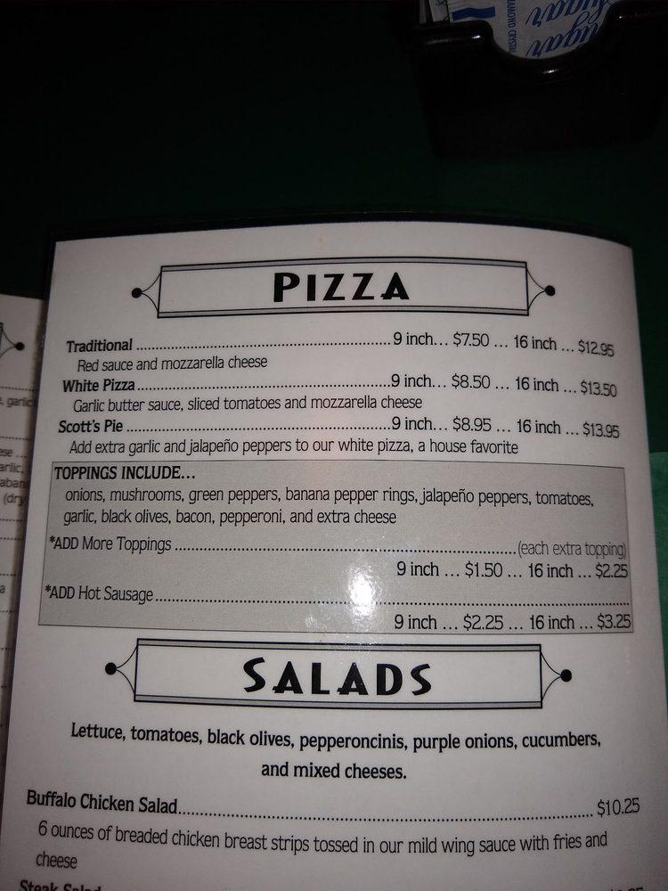 Menu at Blinky's Noble Grill & Bar, Pittsburgh