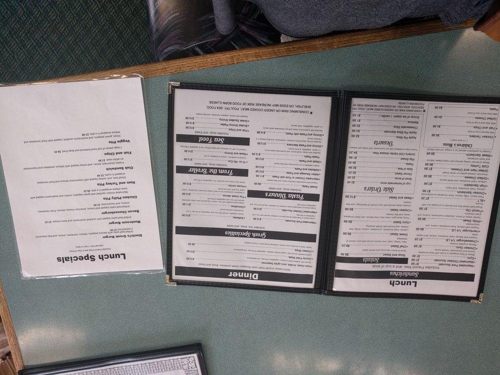 Menu at Dimitri's Café cafe, Tooele