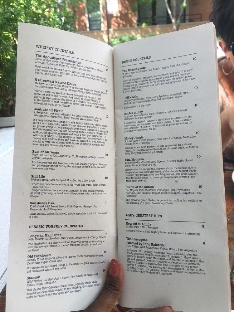 Menu at Longman & Eagle pub & bar, Chicago