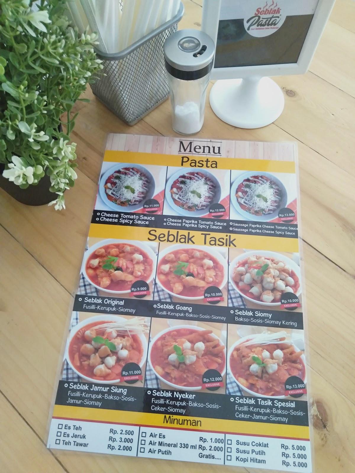 Menu at Seblak Pasta Deresan restaurant, Sendangadi