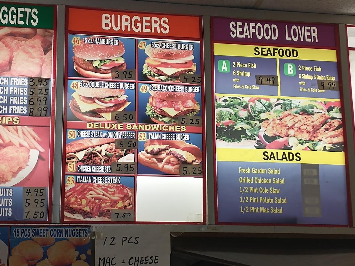 Menu at US Fried Chicken restaurant, Morrisville