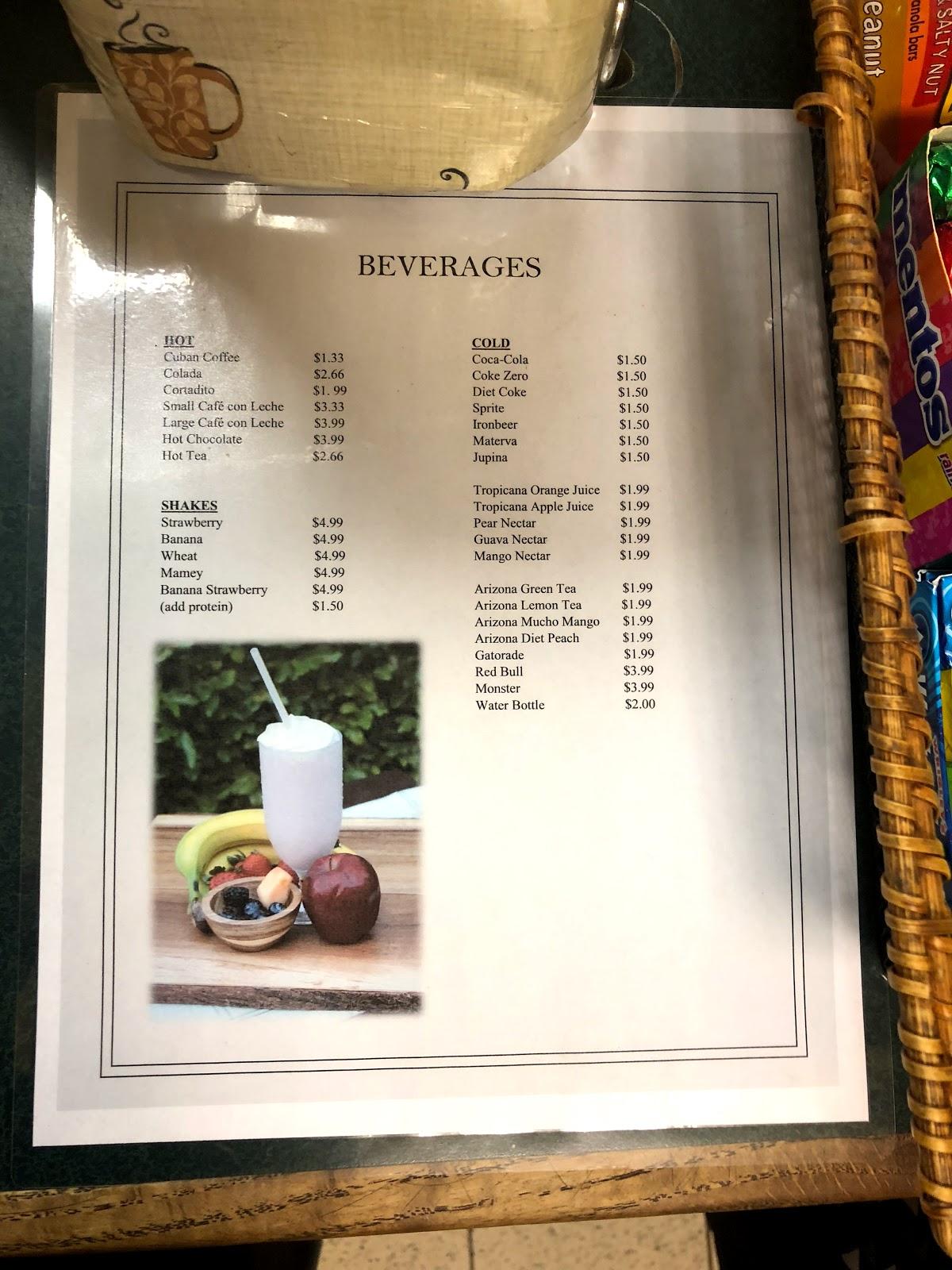 Menu at 4000 Ponce Cafe, Coral Gables