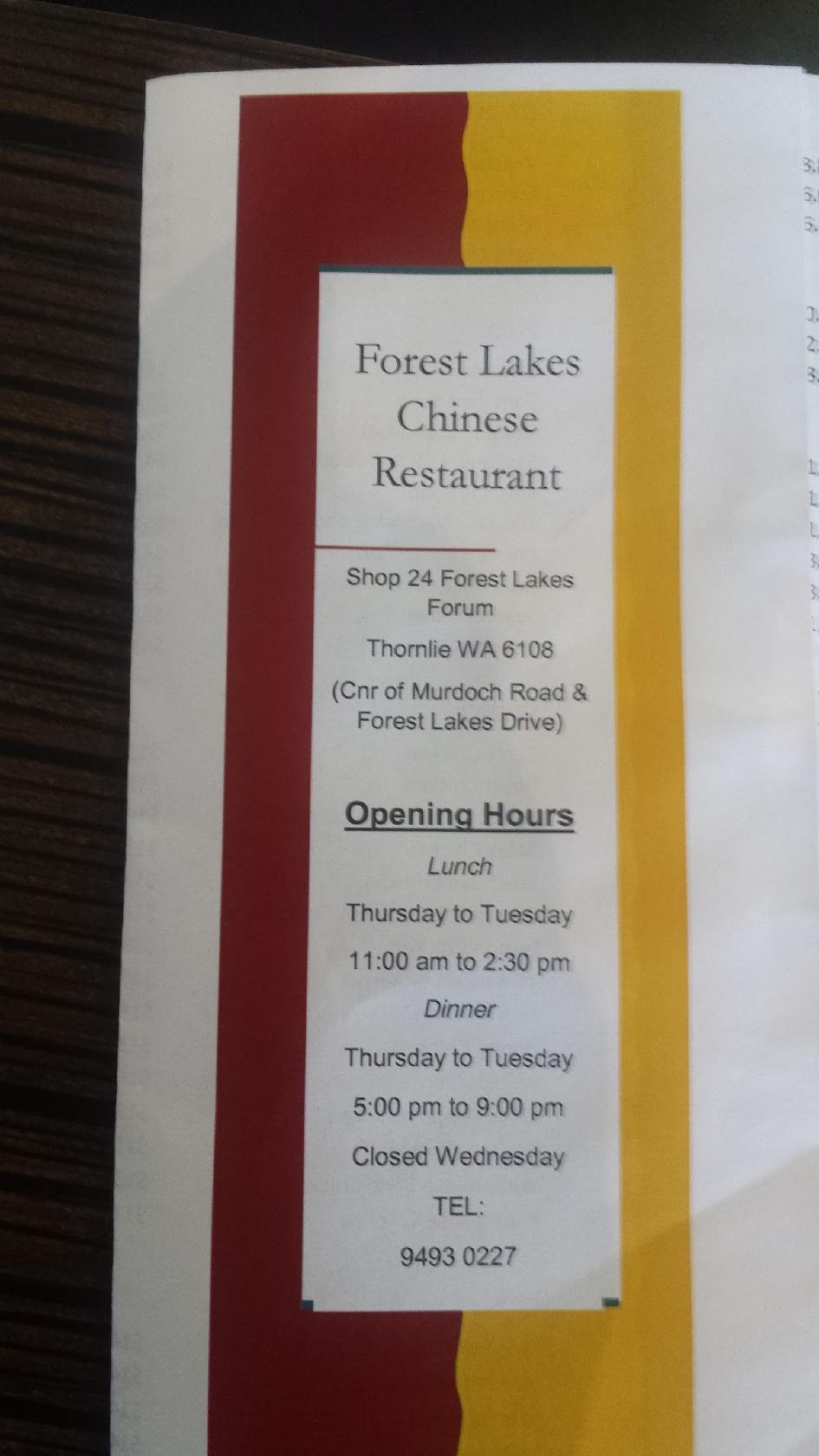 Menu at Happy Union Chinese Restaurant, Thornlie
